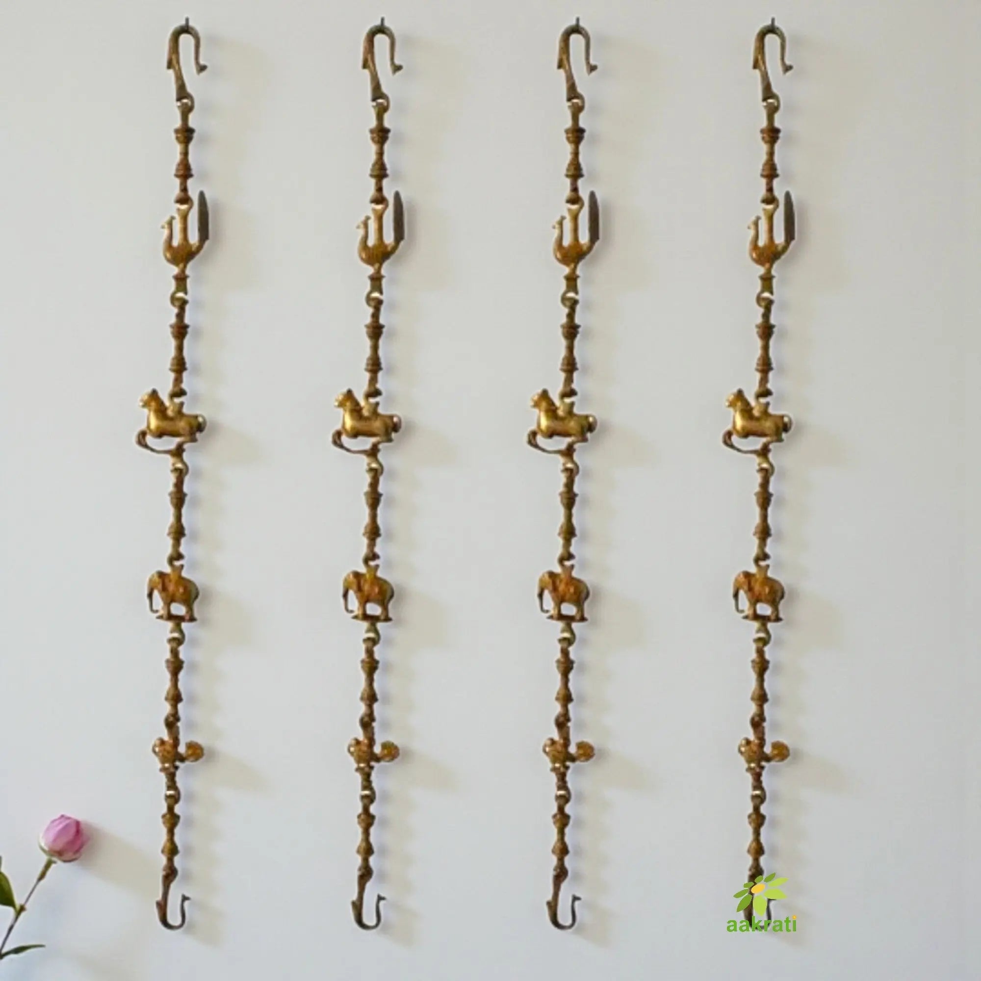 Brass Animal Engraved Jhula Chain | A Fusion of Art and Tradition ...